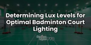 Badminton Court Lighting – SLights Pro